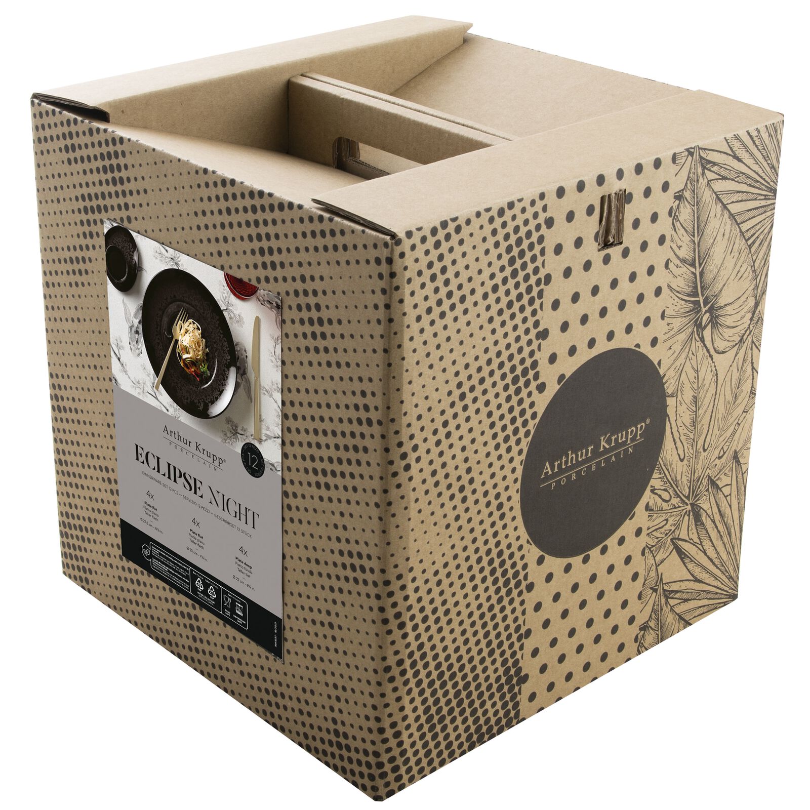 Plates set , Black, Eclipse, Arthur Krupp