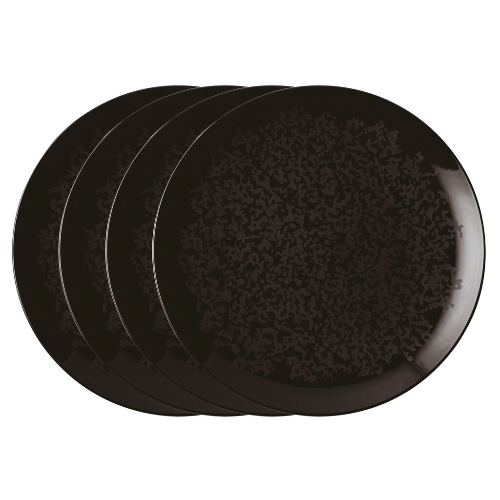 Plates set for pizza, Black, Eclipse, Arthur Krupp