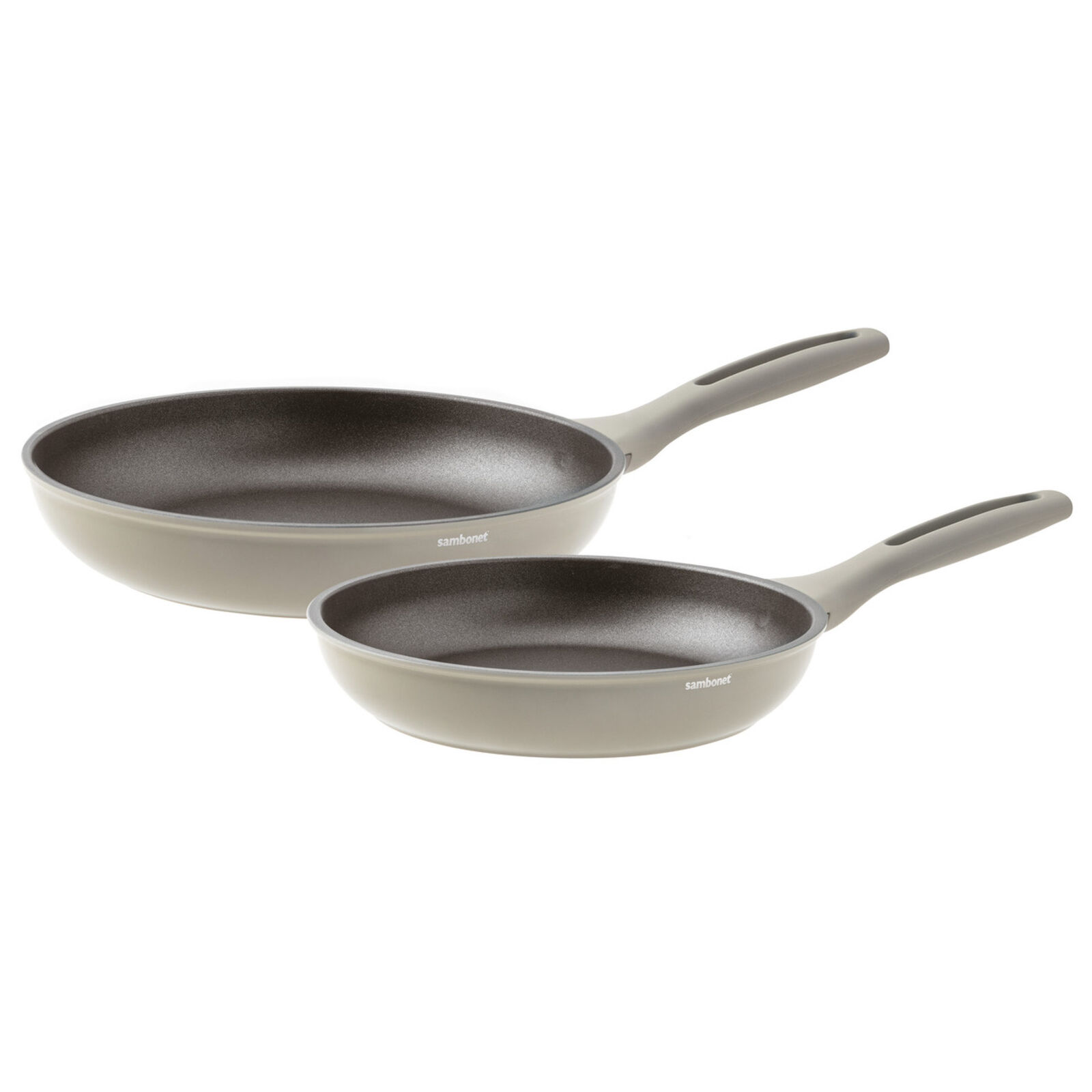 Set di padelle, 2 pezzi , Beige-Grey, Silver Force, Sambonet